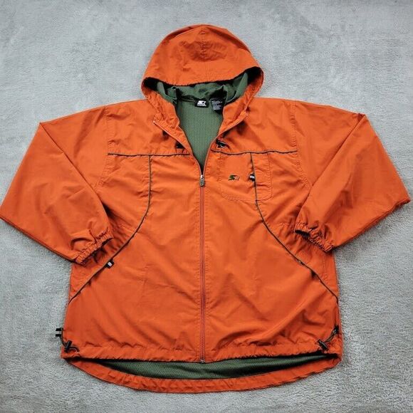 STARTER | Jackets & Coats | Vintage Starter Jacket Mens Large Orange ...